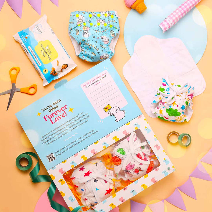 Diapering Gift Pack Sets for Newborn Baby by SuperBottoms