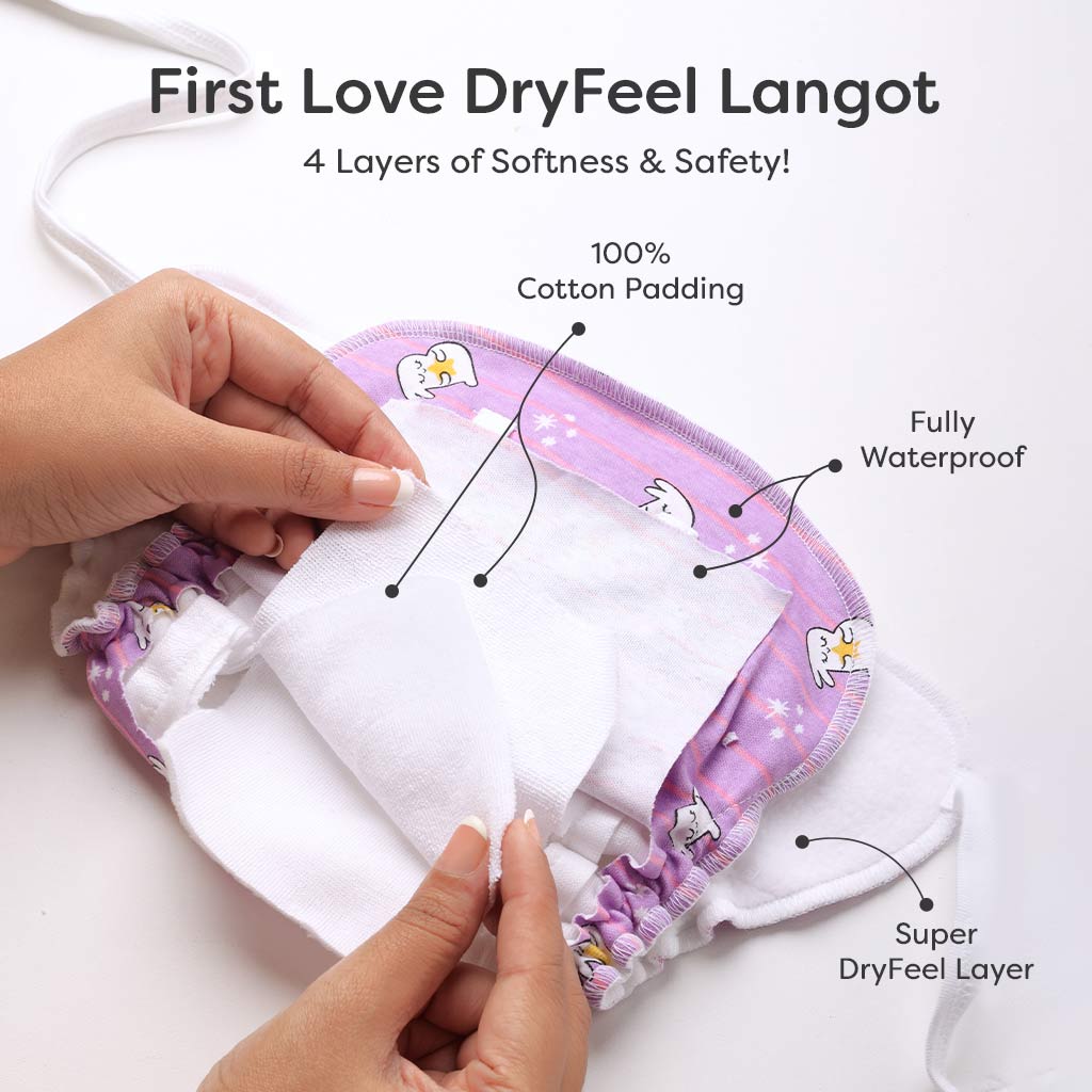 12 Pack DryFeel Langot + FREE Wipes - 40 Pack - SuperBottoms
