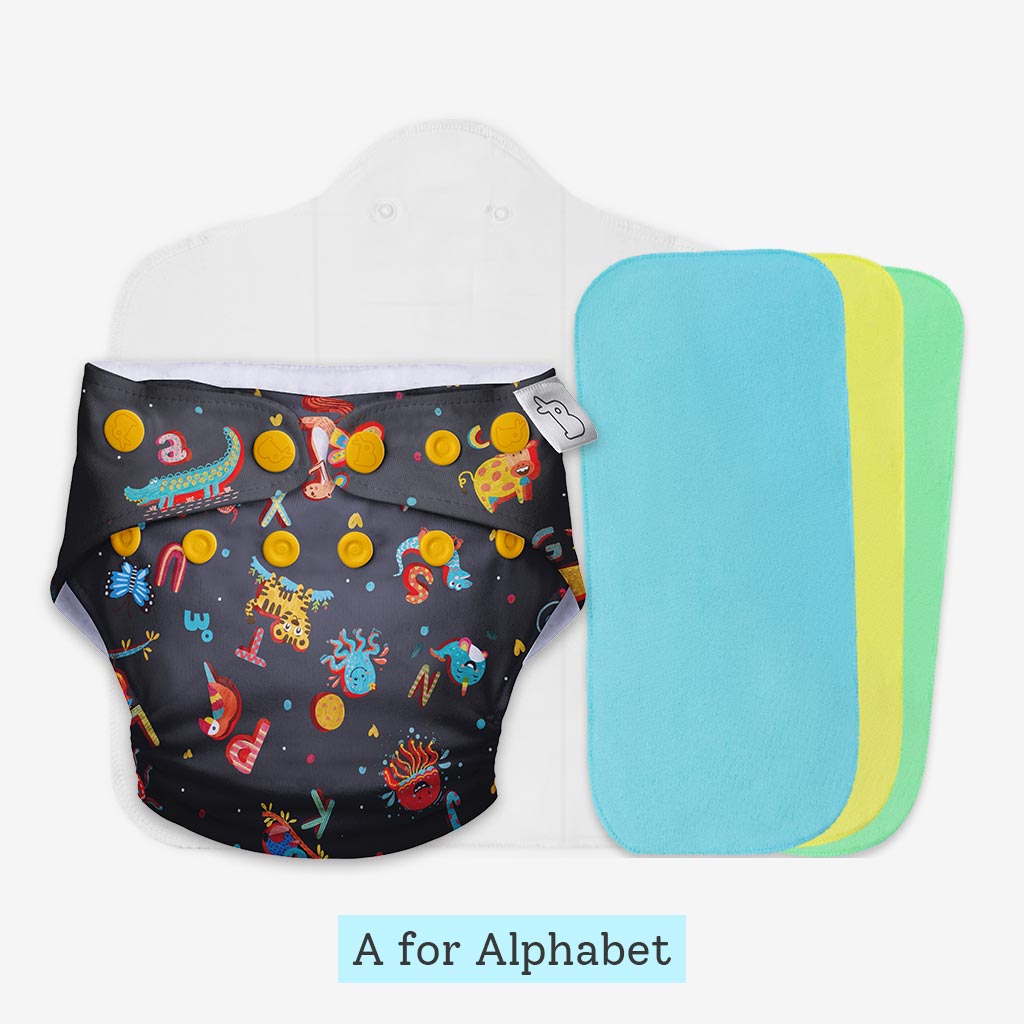 Easy Poop Clean Combo (UNO Cloth Diaper + Magic Pad + Sheet) - SuperBottoms
