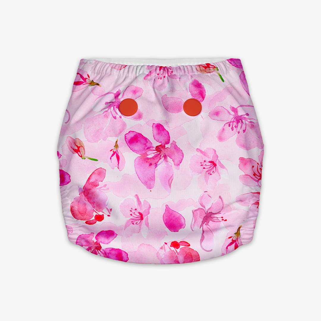 Newborn UNO Cloth Diapers (Cherry Blossom) - SuperBottoms Newborn UNO Cloth Diapers (Cherry Blossom) - SuperBottoms