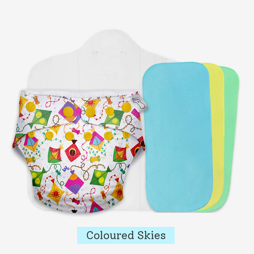 Easy Poop Clean Combo (UNO Cloth Diaper + Magic Pad + Sheet) - SuperBottoms