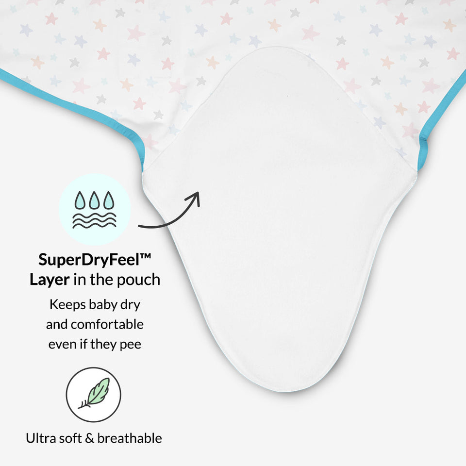 DryFeel Swaddle Wraps for Newborn Baby by SuperBottoms